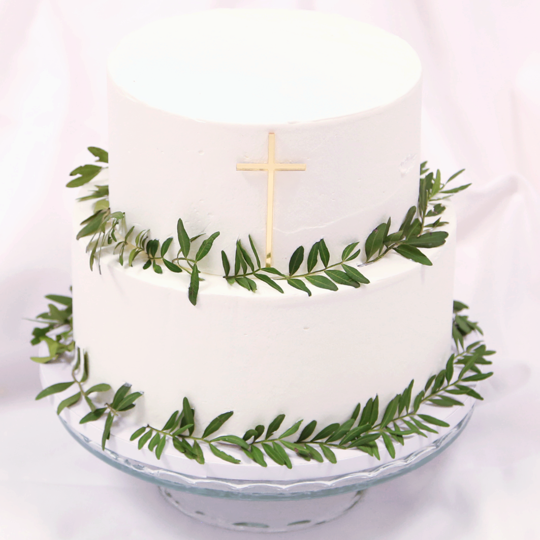 Tarta de Primera Comunión de dos pisos | Balbisiana – Balbisiana Bakery